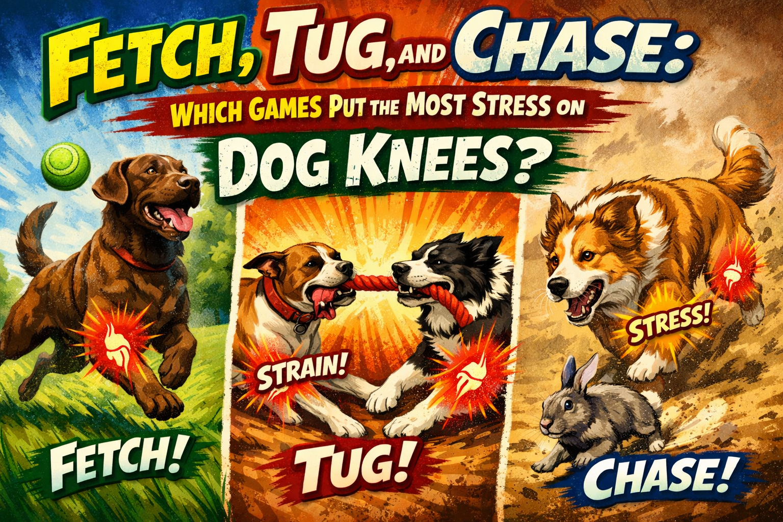 Fetch, Tug, and Chase: Games have the Most Stress on Dogs